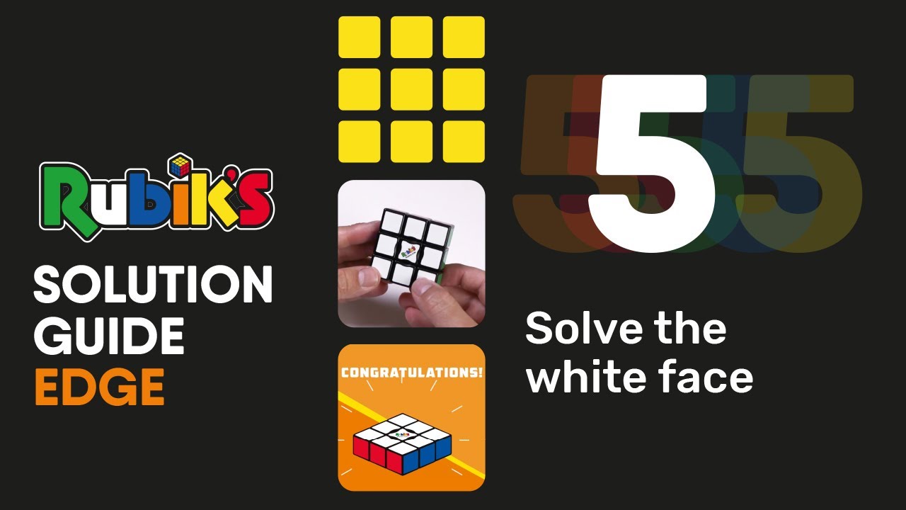 RUBIK'S EDGE | Step 4 Solve the White Face - YouTube