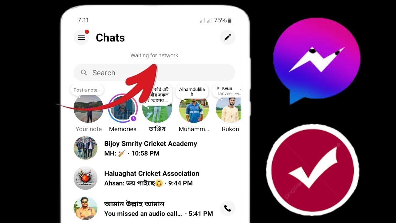 How to Fix Messenger Waiting for network Problem | Messenger Waiting ...