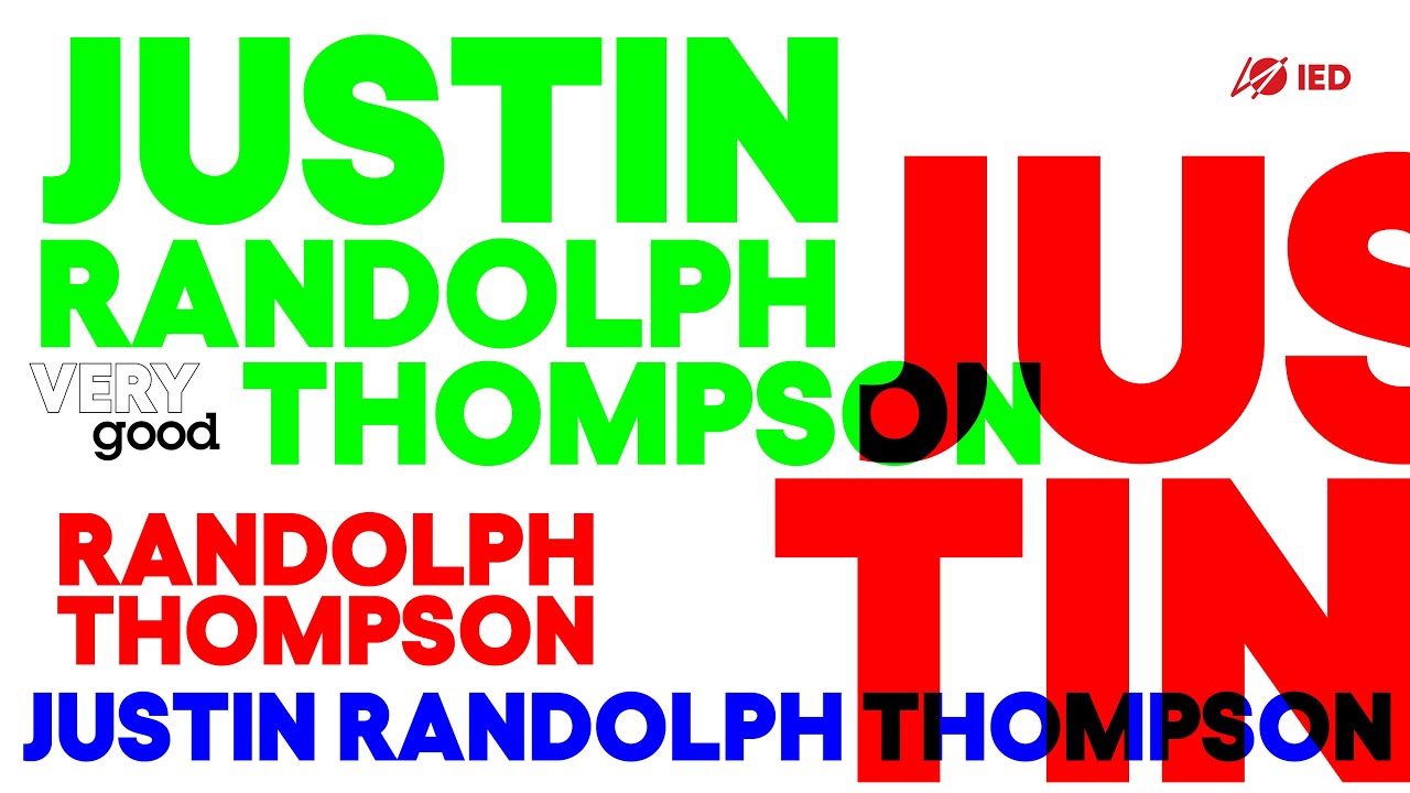 Very Good | Justin Randolph Thompson | Season 2 Ep 2 - YouTube