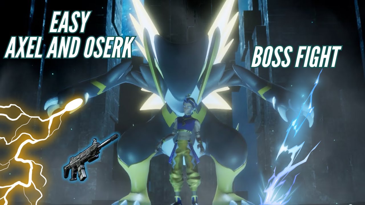 Palworld: Easy Axel & Oserk Boss Fight - YouTube