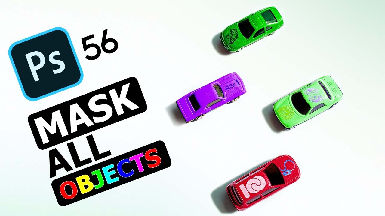 Mask All Objects in Photoshop Tutorial | Class 56 in Hindi Urdu - YouTube
