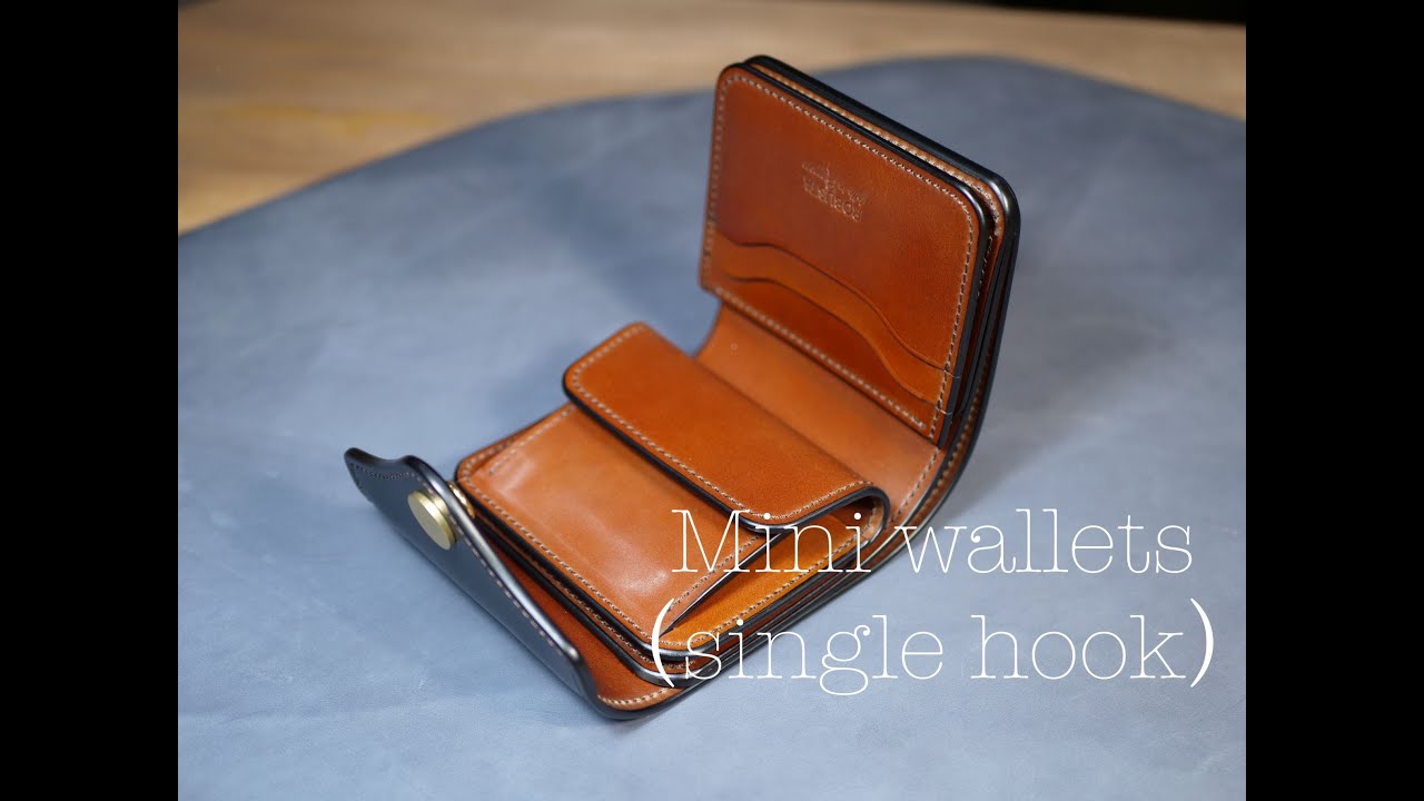 Mini wallets（Single Hook）Full cordovan - YouTube