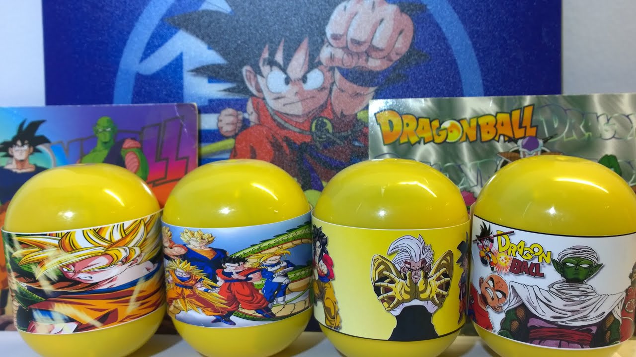 Special Dragon Ball Surprise Eggs Unboxing - YouTube