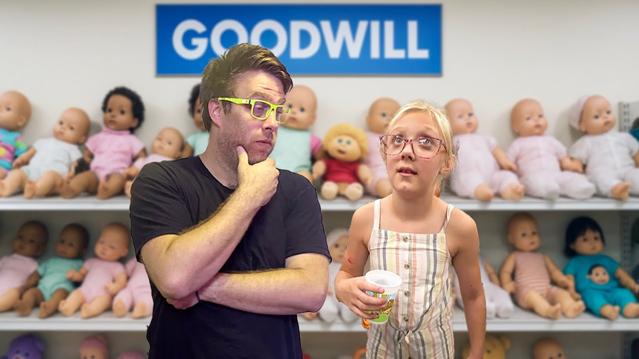 Couldn't leave GOODWILL til i bought her something... - YouTube