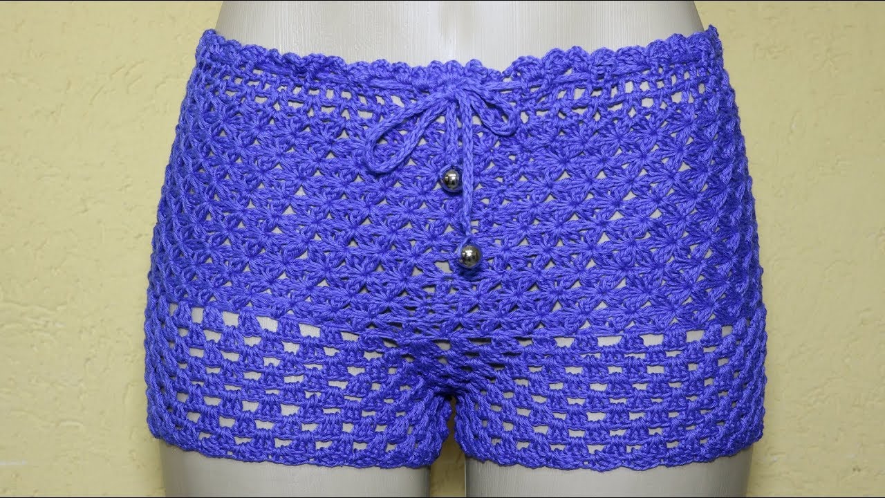 Shorts em crochê - YouTube