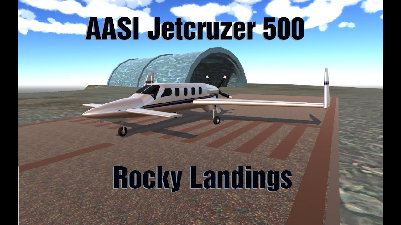 [Simpleplanes] Jetcruzer 500 Performing some Rocky Landings - YouTube