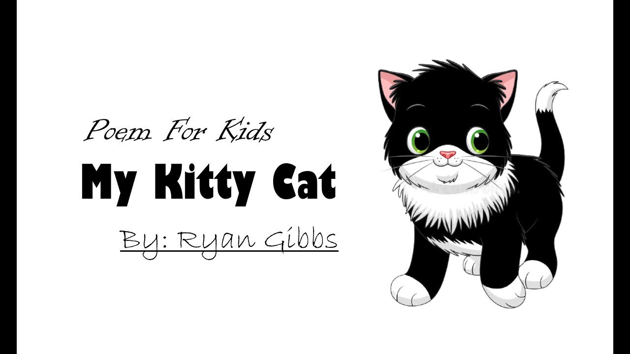 English Poem For Kids"My Kitty Cat"Narrate By"Waaiz Shahzad - YouTube