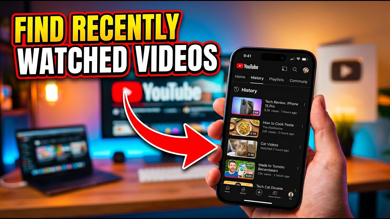 How to Find Recently Watched Videos on YouTube - 2026 Guide - YouTube