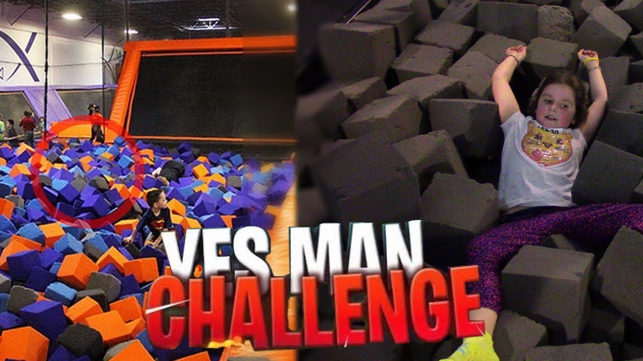 YES MAN CHALLENGE TRAMPOLINE PARK ! - YouTube