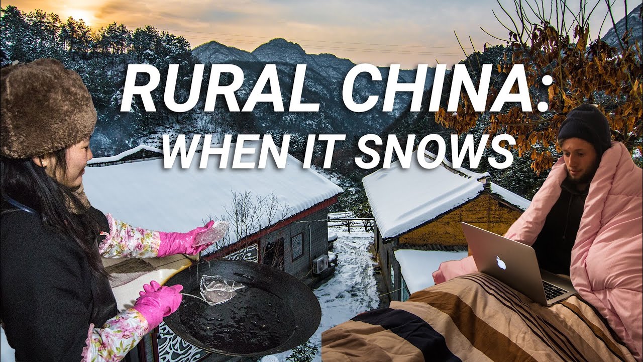 Rural Life in China when it Snows... - YouTube