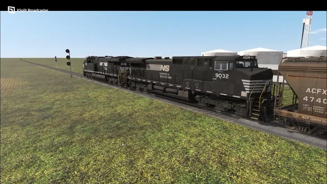 Trainz 2019 Norfolk Southern ES44AC With my Custom first Gen k5hl - YouTube