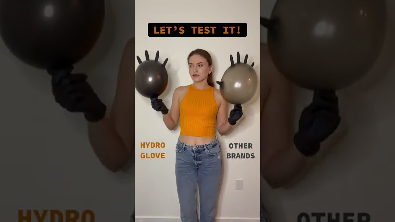 HYDROGLOVE, Black Nitrile 5-6 Mil - YouTube