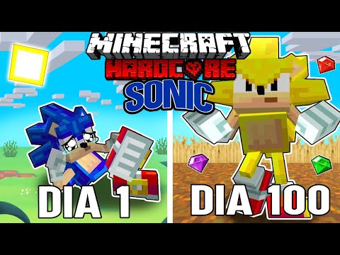 🌀Sobreviví 100 DÍAS siendo SONIC en Minecraft HARDCORE!