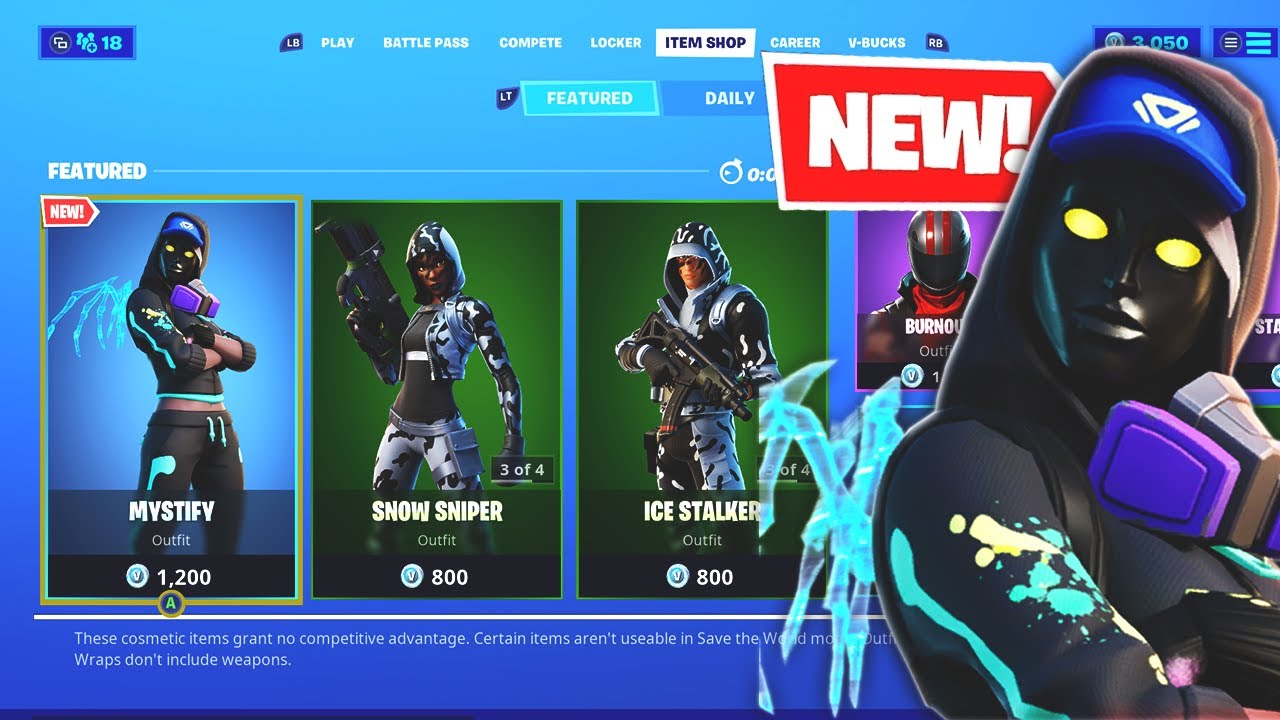 Buying The *New Mystify Skin* | Fortnite: Battle Royale (Chapter 2 ...