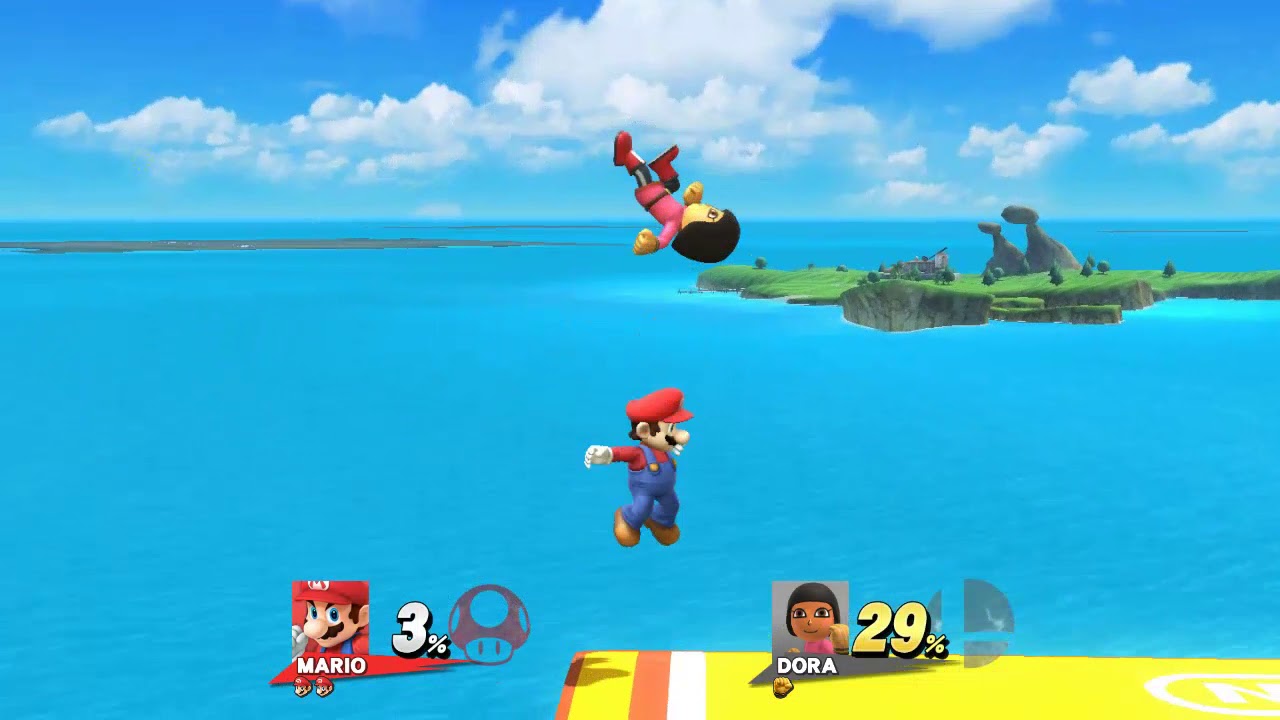 SSB4 Mario VS Dora - YouTube