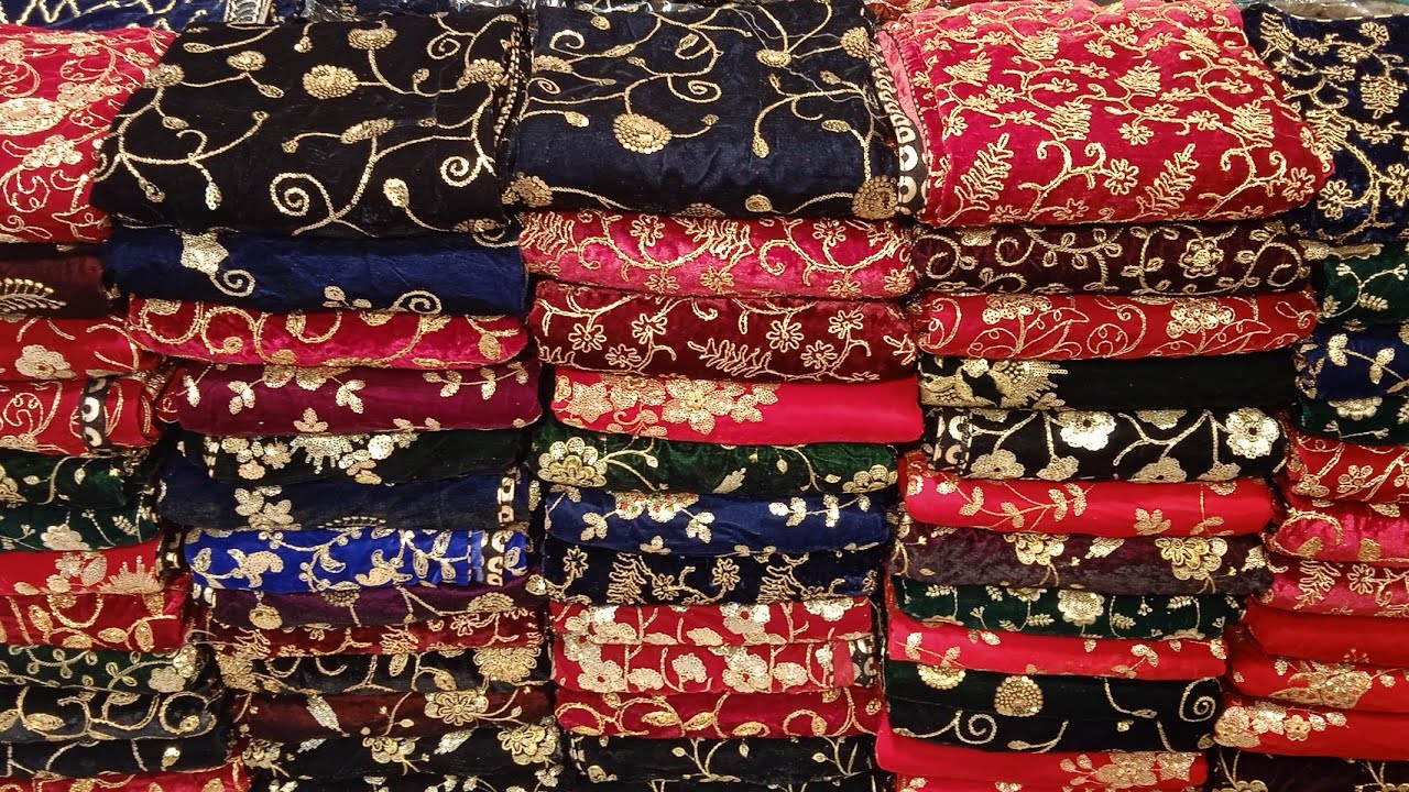 Uncommon stylish famous kashmiri velvet shal collection offer price ...