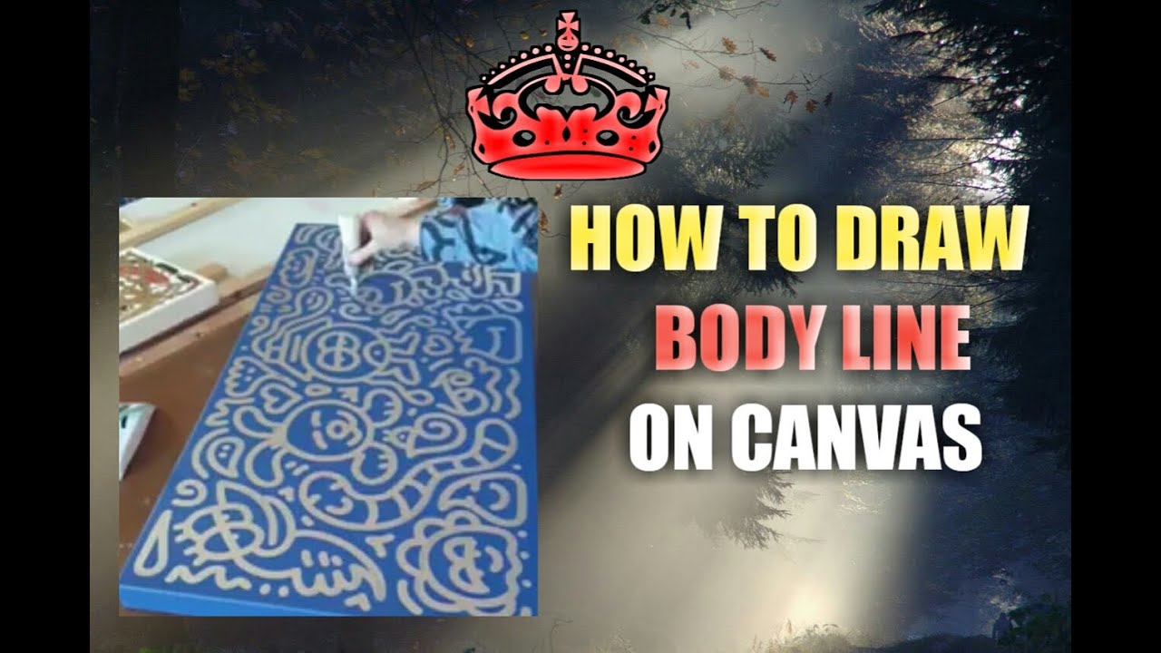 HOW TO DRAW BODY LINE ON CANVAS - YouTube