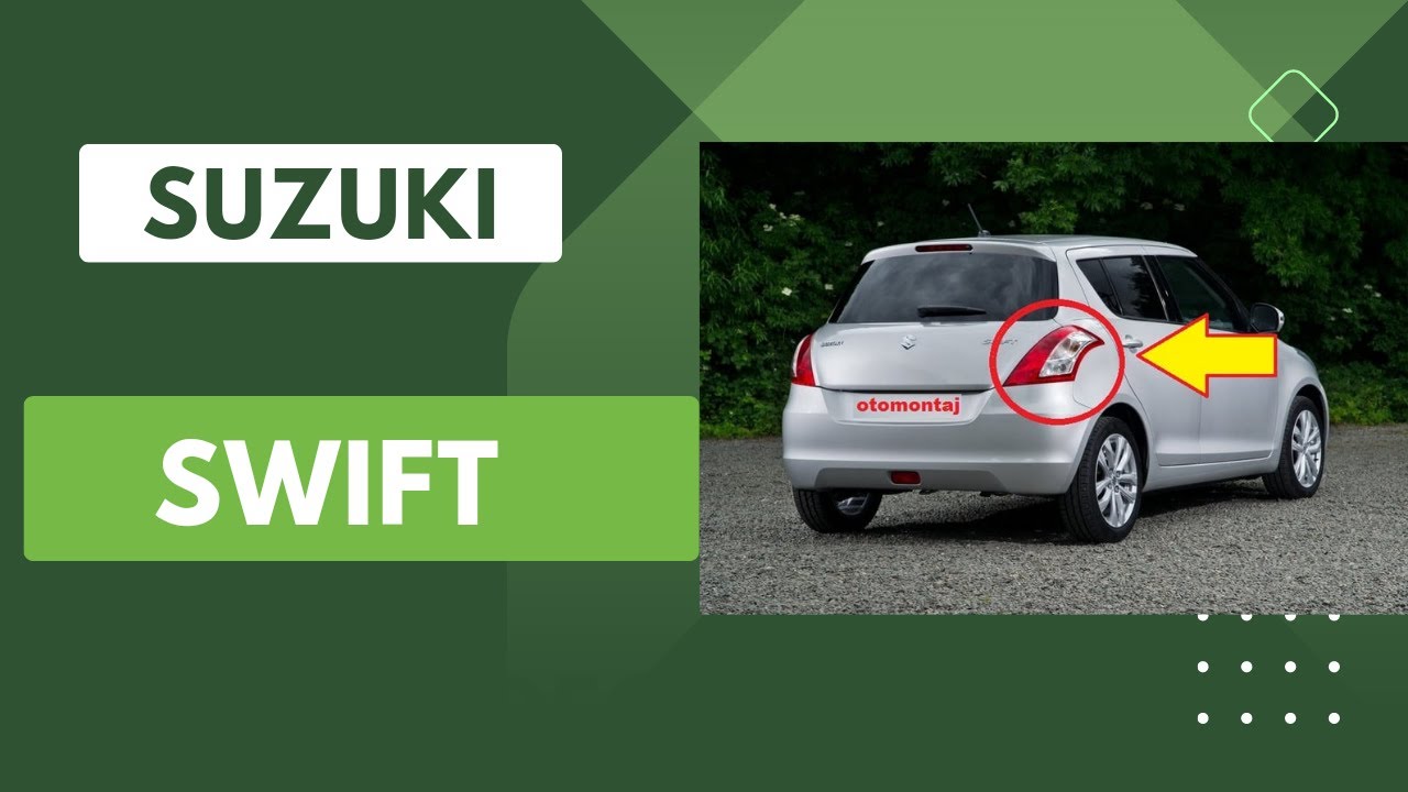 Suzuki Swift Stop Nasıl Sökülür, Ampül Nasıl Değiştirilir. How To ...