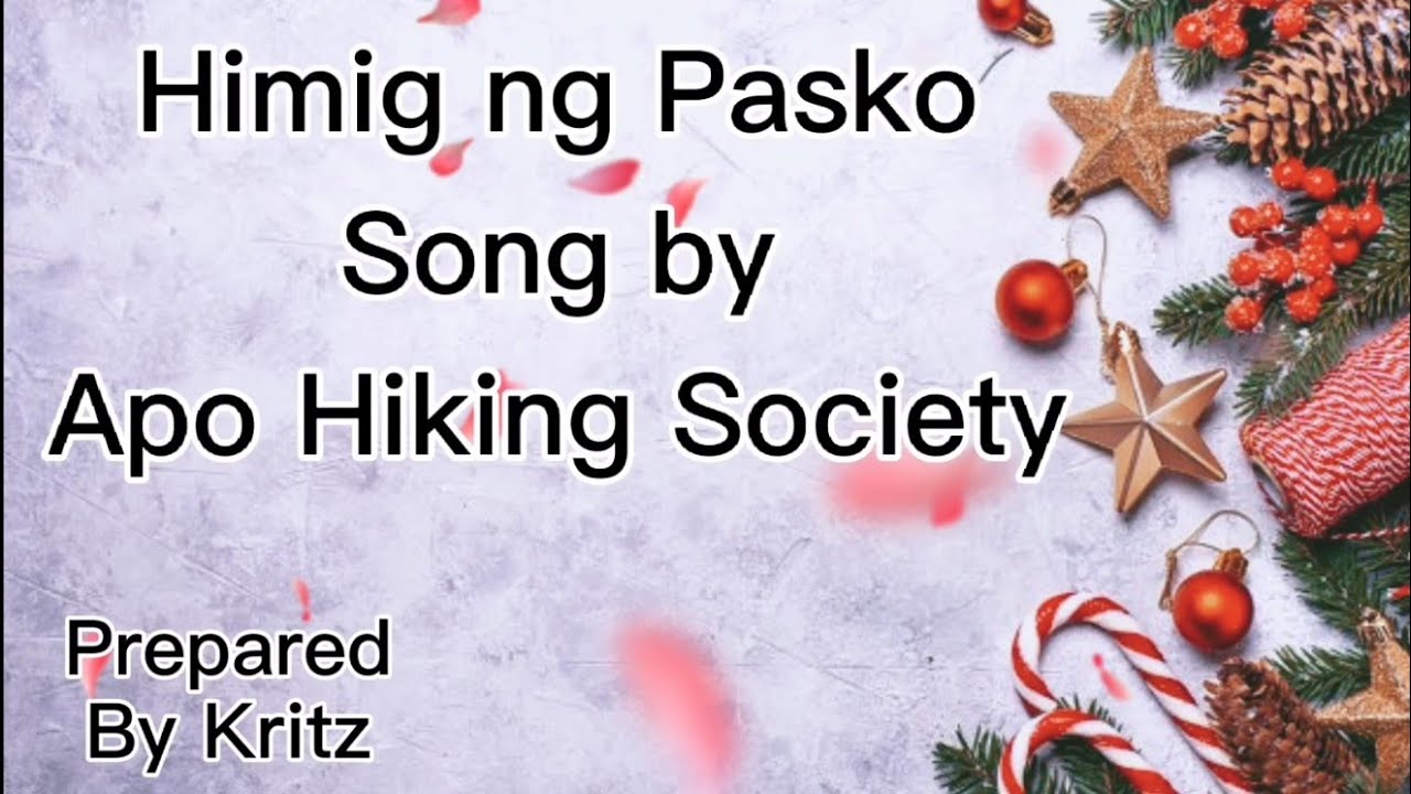 Himig Ng Pasko - Lyrics by APO Hiking Society - YouTube