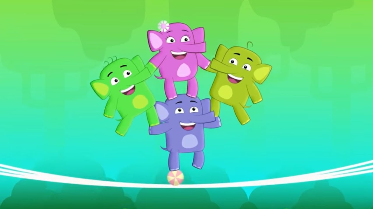🎶 Cinco Elefantes - Canción Infantil Divertida en Mundo Mágico 🎉 - YouTube
