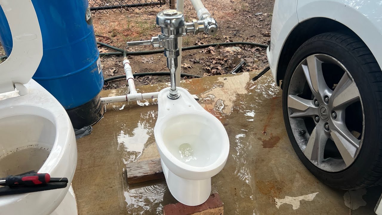 Fully Functional Miniature 10in Prototype Berlin Toilet On Flushometer ...