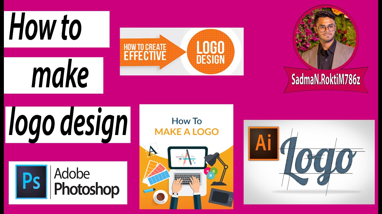 How to Make Logo in Photoshop - Photoshop Tutorial for logo - Basic ...