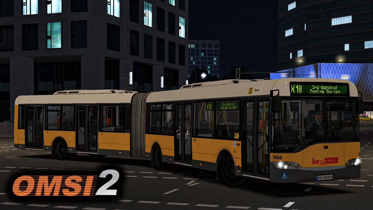 OMSI 2 - Berlin BRT | Line X10 | Solaris Urbino 18 II - YouTube