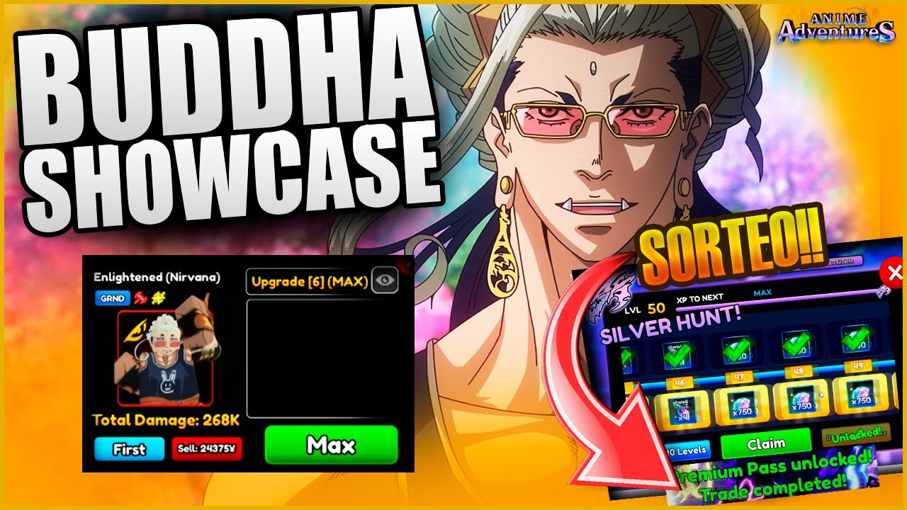 BUDDHA SHOWCASE + SORTEO - TROPA SECRETA - ANIME ADVENTURES - #roblox ...