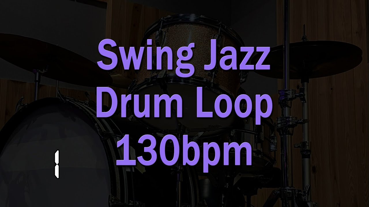 Swing Jazz Drum Loop - 130bpm - YouTube