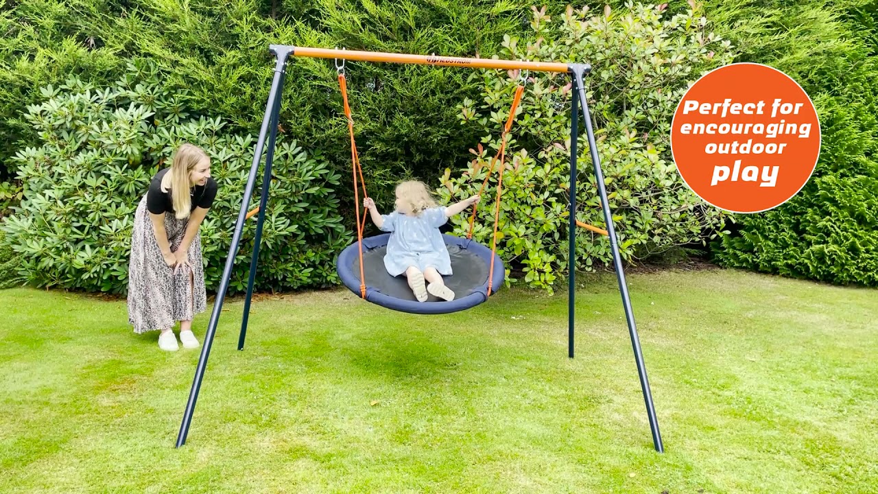 Hedstrom Fabric Nest Swing - YouTube