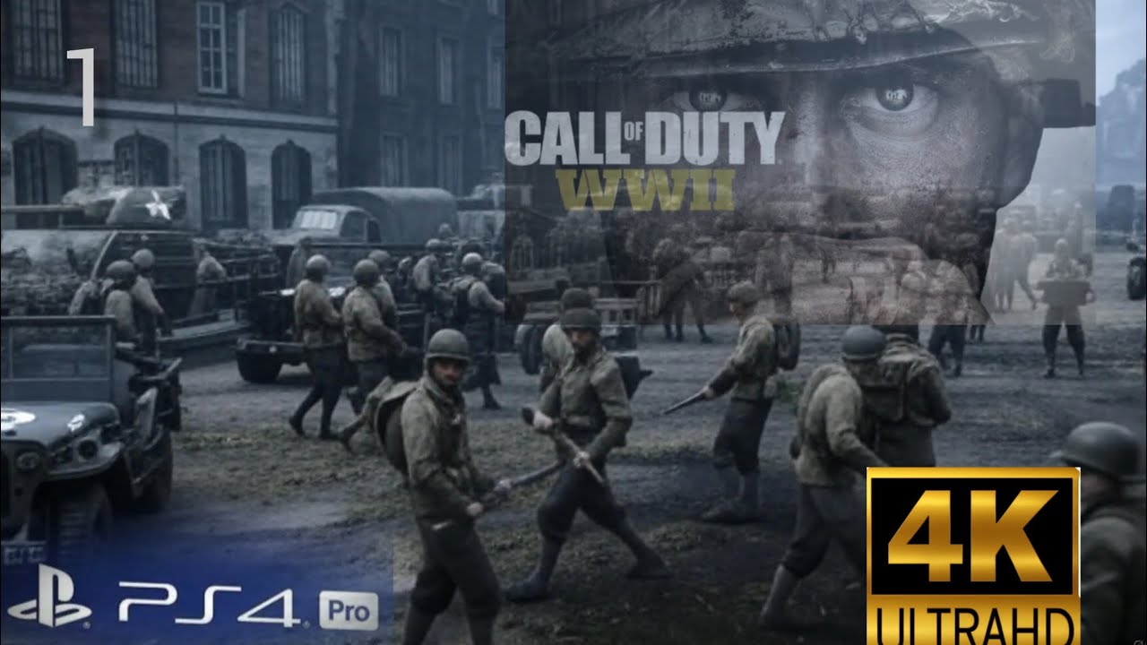 Call Of Duty WW2. 1части на PS4.Pro Этот Gameplay записан в 4K 60FPS на ...