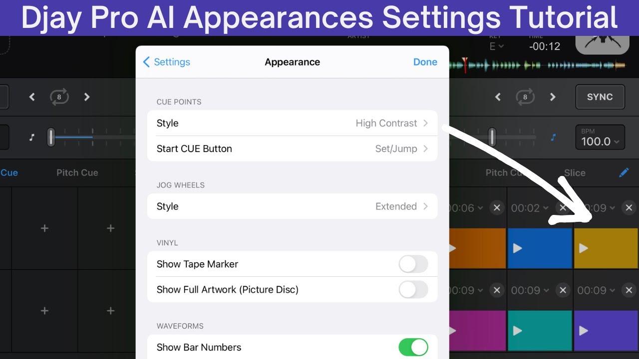 Djay Pro AI Appearances Settings Tutorial - YouTube