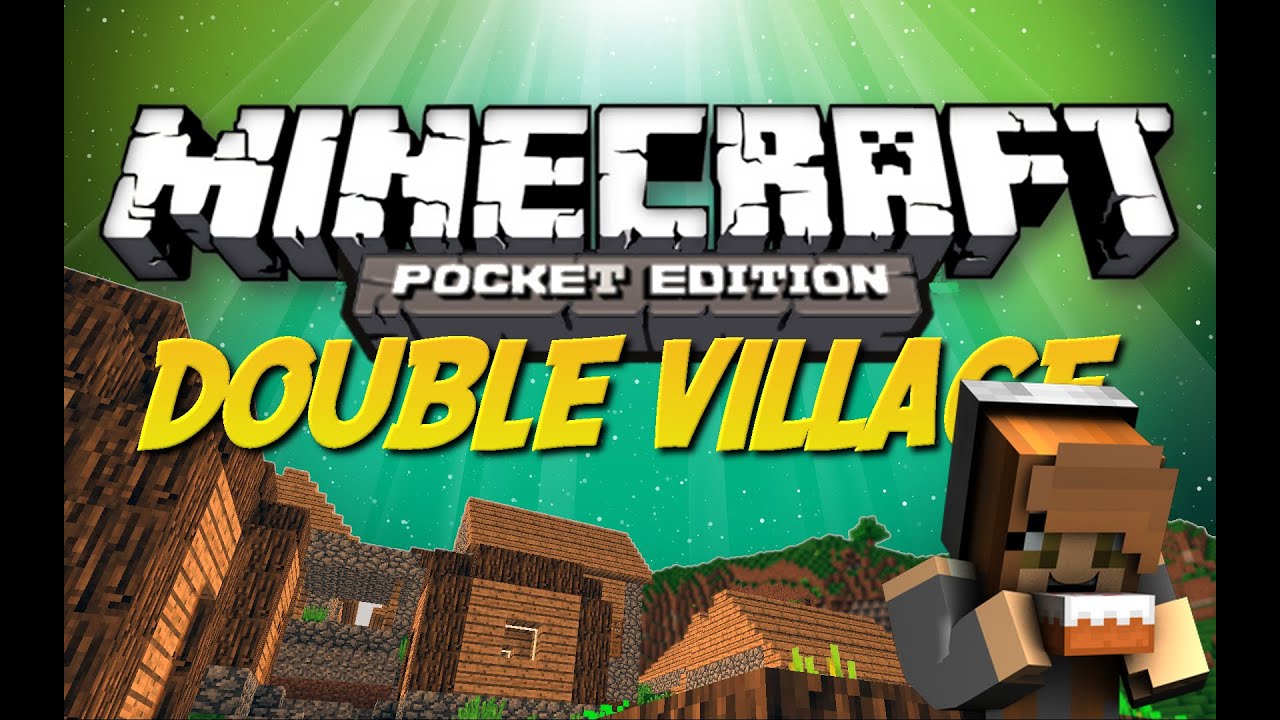 [0.9.0] Awesome Double Village Seed! | Minecraft Pocket Edition - YouTube