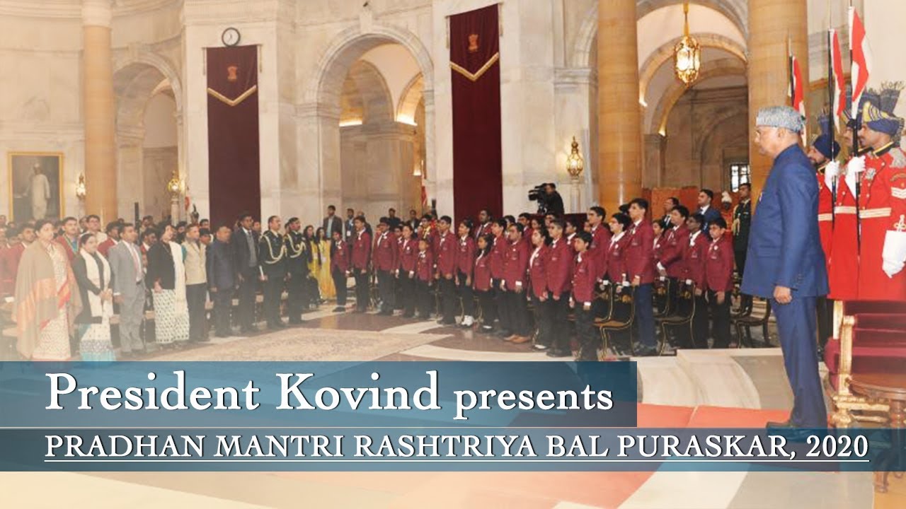 President Kovind presents Pradhan Mantri Rashtriya Bal Puraskar, 2020 ...