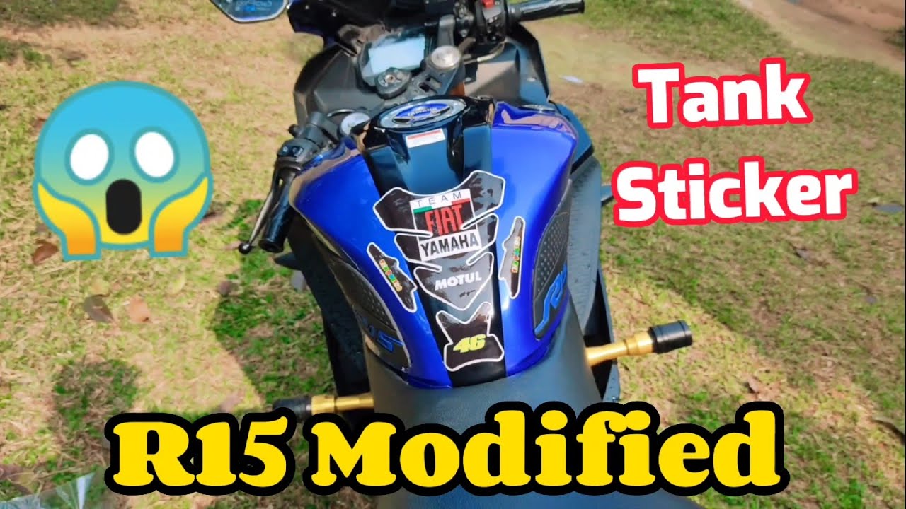 R15 Tank Sticker Modified At Home😱 | Supur bike Modified | Velentiano ...