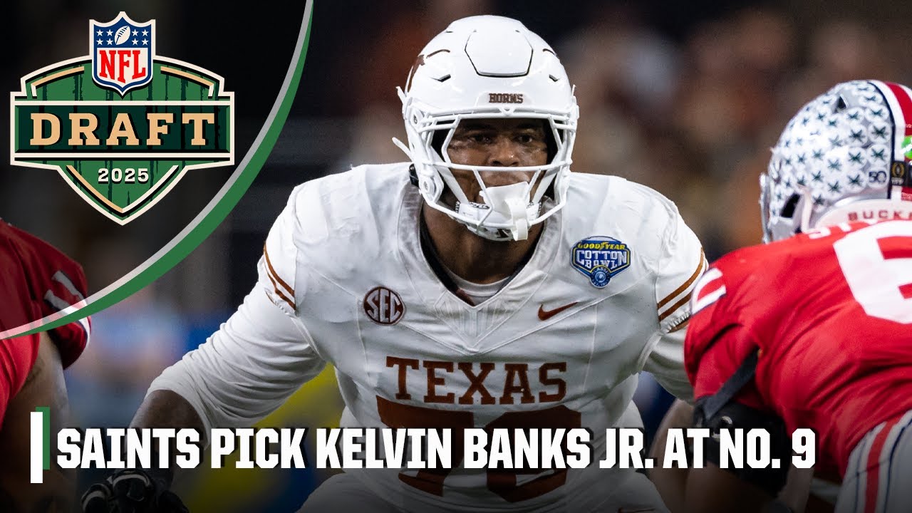 Highlight Reel 🎥 New Orleans Saints take Texas’ Kelvin Banks Jr. at No ...