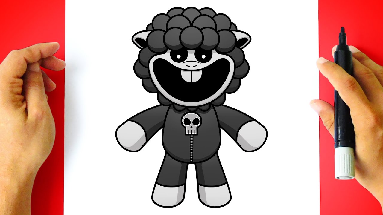 How to DRAW BABA CHOPS ( Black Sheep ) - Nightmare Critters - Drawing ...