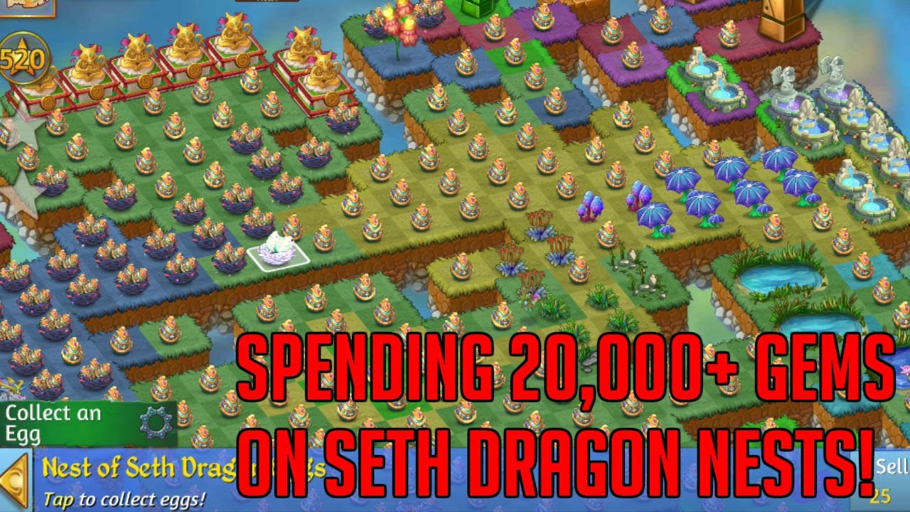 20k+ Gems On Seth Dragon Nests! *Discovered A New Dragon Chain ...
