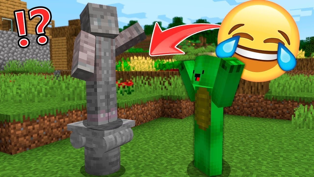 JJ TURNED Into a STATUE in Minecraft?! (Maizen) - YouTube
