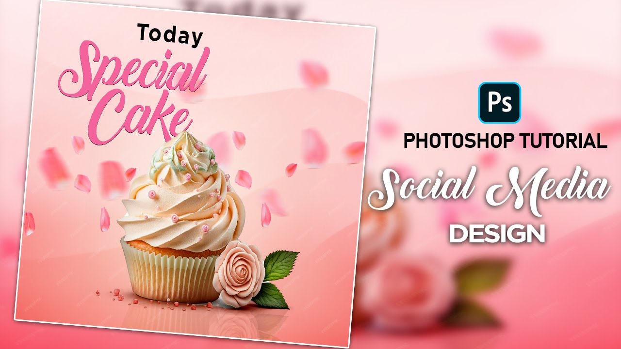 product manipulation photoshop / Cake 🎂 social media design - YouTube