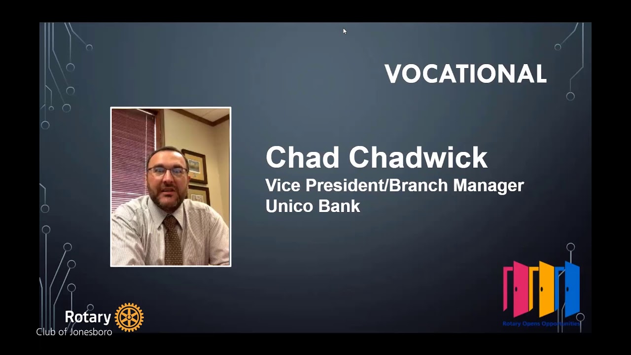 Member Vocational - Chad Chadwick, Vice President/Branch Manager Unico ...