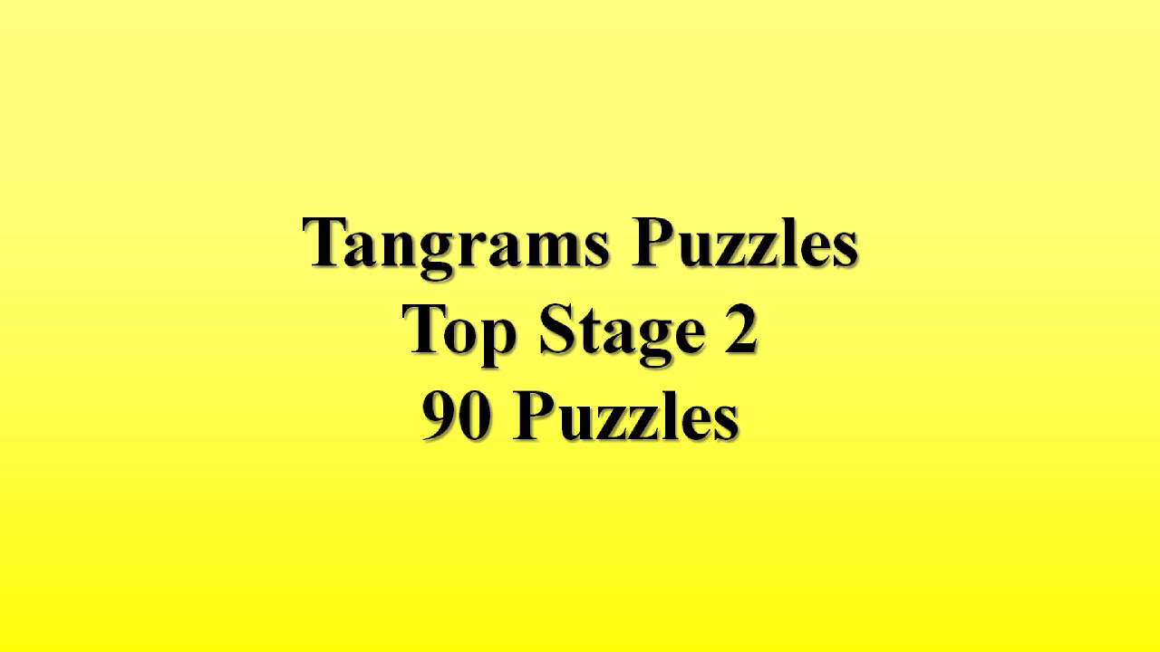 Tangrams Puzzles Top Stage 2 - YouTube