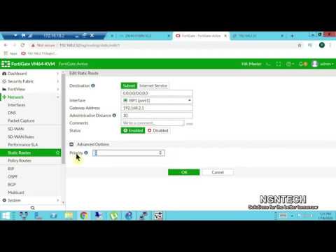 FortiGate HA with dual ISP Links Complete Mega Lab part 2 Urdu | Hindi ...