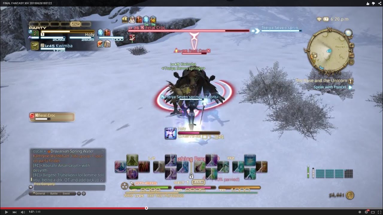 FF 14 Treiya Seven'springs *\ Part 847 Holy Spell, White Mage Cast ...