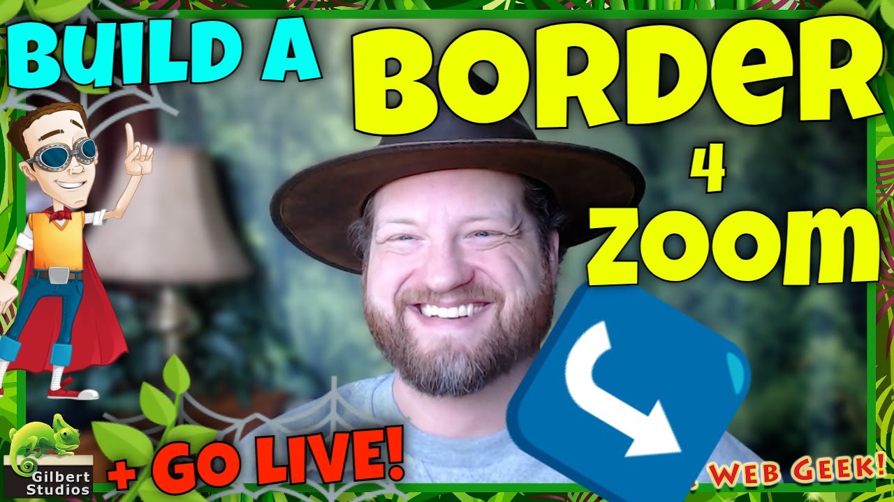Create a Fancy Branded Border Inside Zoom & Produce Your own LIVE Shows ...
