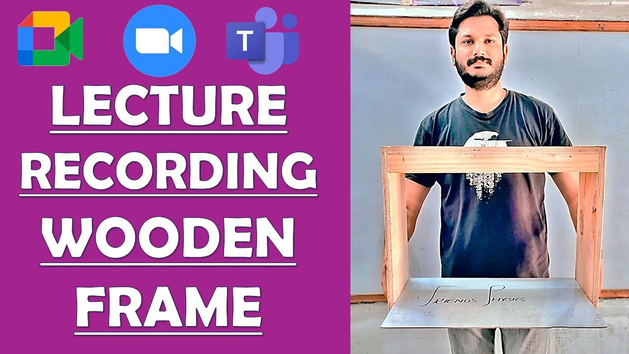 How to Record Lecture on Sheet| Wooden Frame | White Board | Paper ...