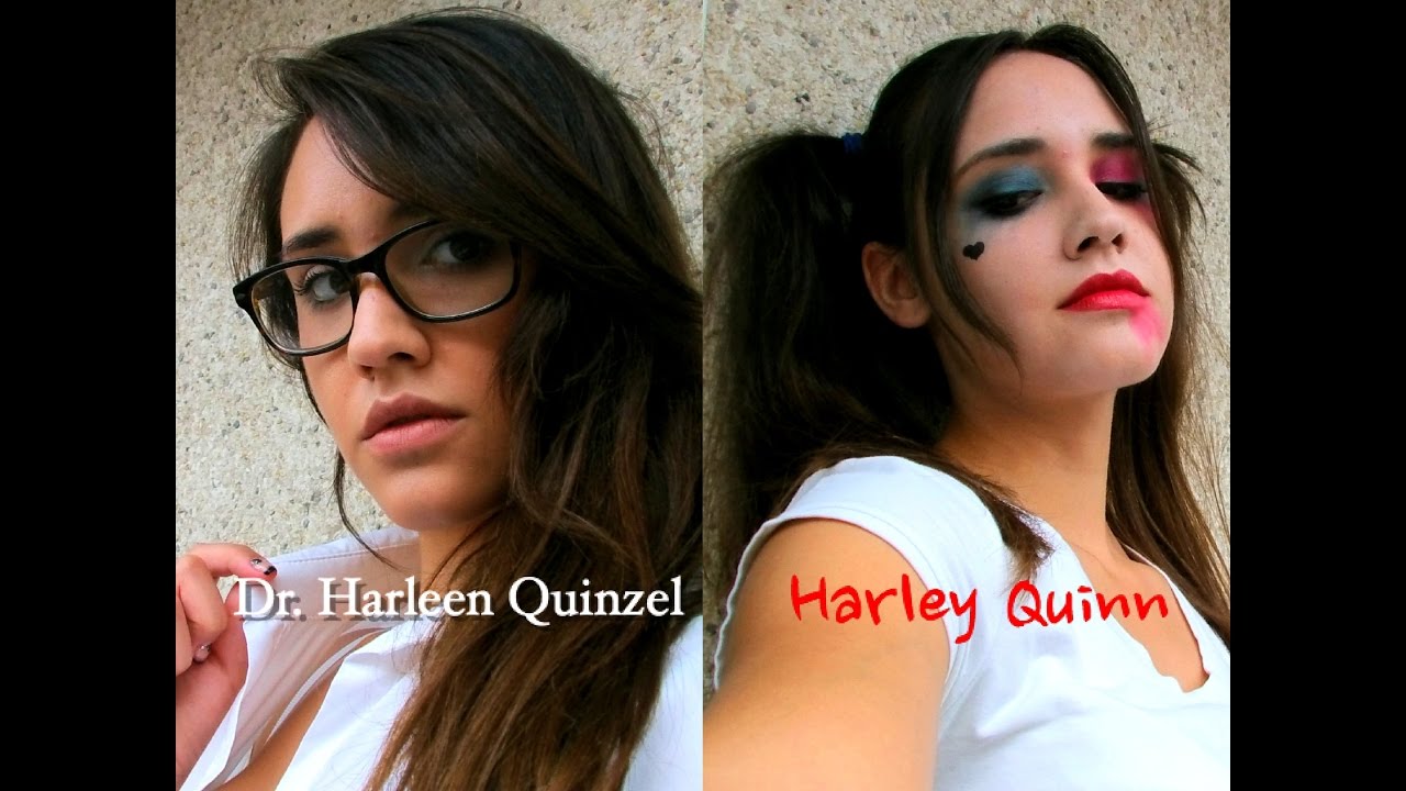 Tutorial Halloween "Dr. Harleen Quinzel // Harley Quinn" - YouTube
