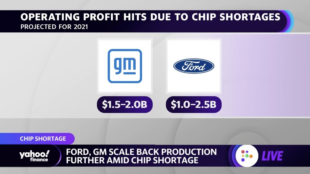 Chip shortage disrupts GM and Ford production - YouTube