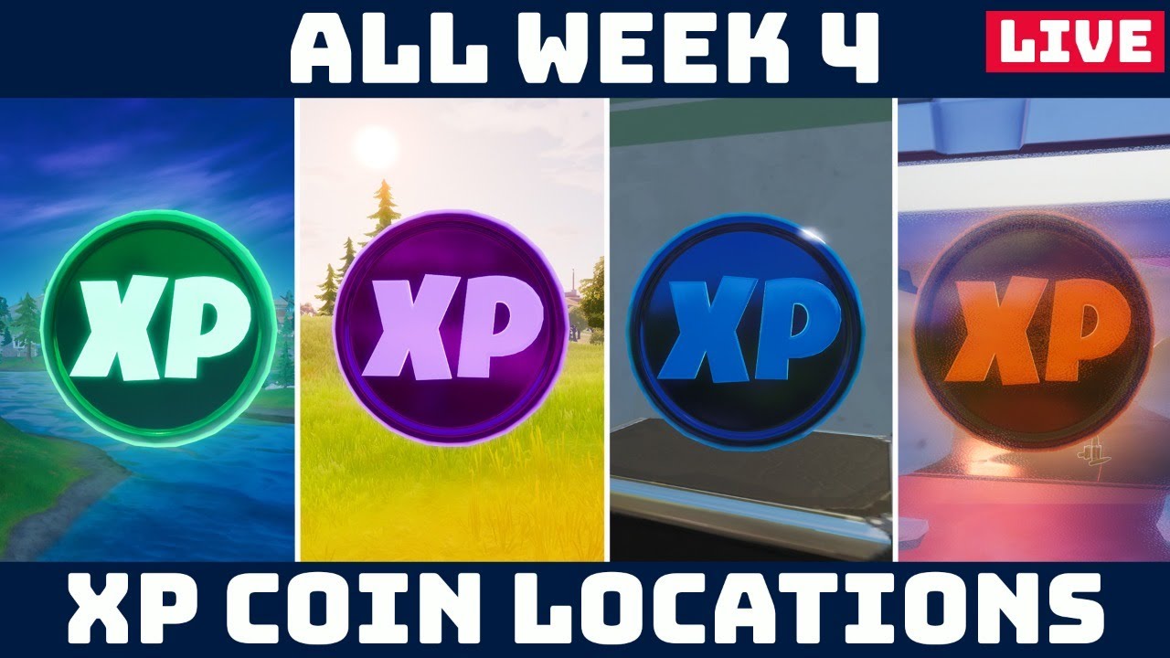 🔴FOUND ALL WEEK 4 XP COINS!🔴 6K SUBS HYPE! Weekly & Wolverine ...