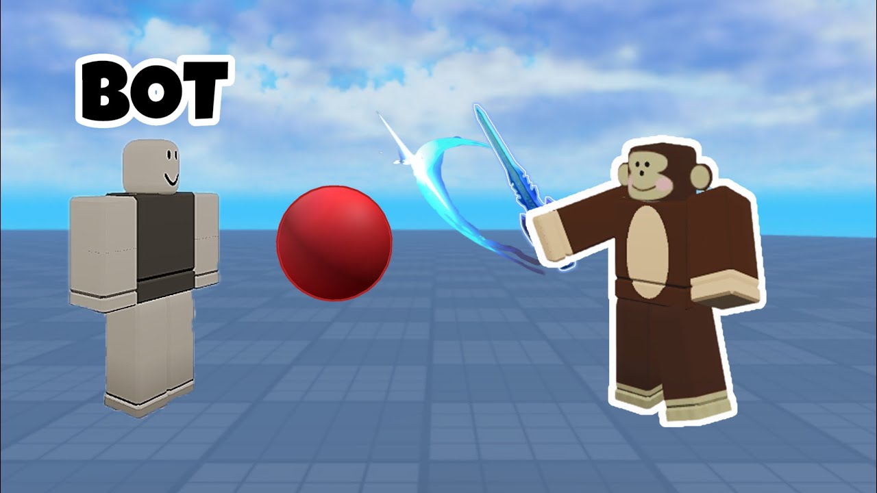 Me VS The Training Bot from BLADE BALL (Roblox) - YouTube